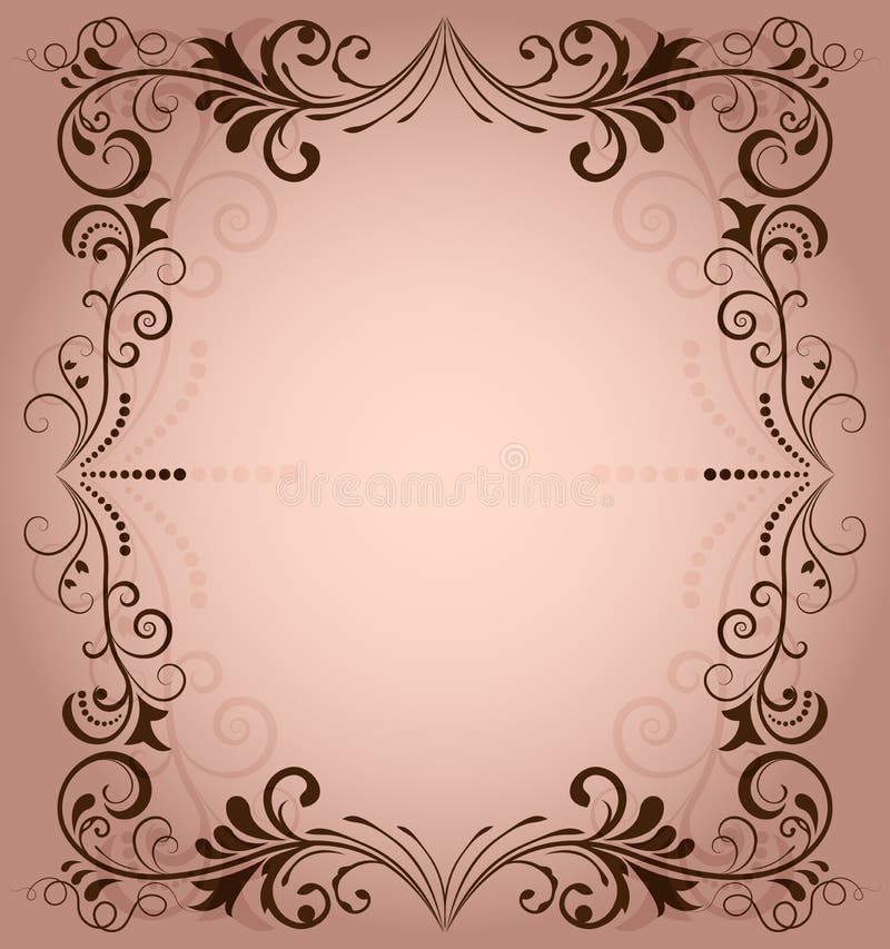 Marco floral del vector ilustración del vector. Ilustración de editable ...