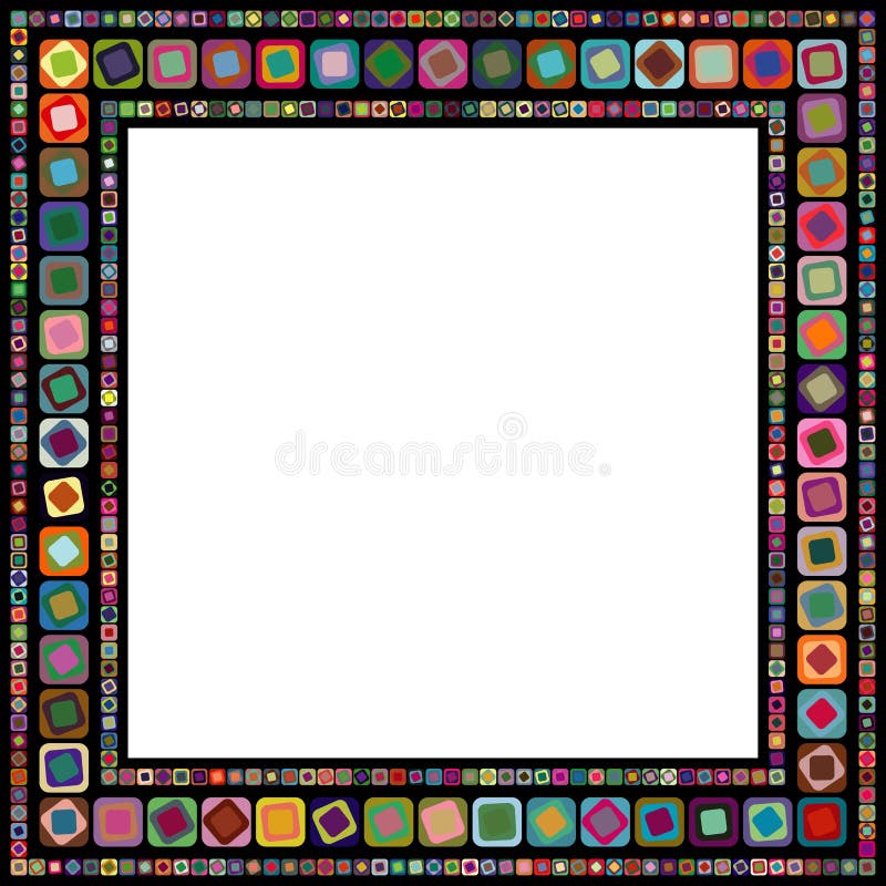 Marco geométrico abstracto ilustración del vector. Ilustración de ...