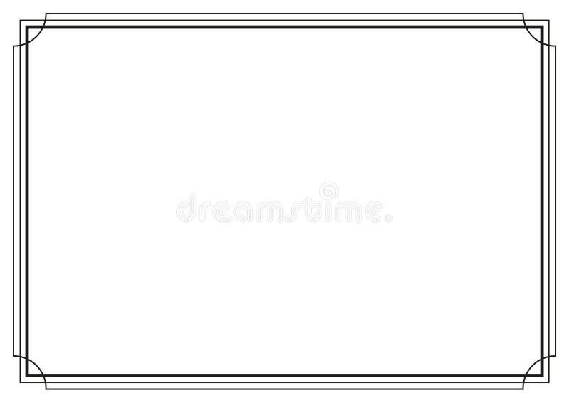 Marco Linear Ejemplo Simple Del Vector Ilustración del Vector ...