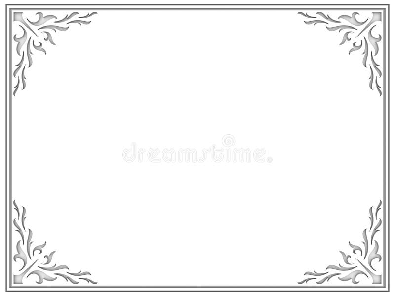 Marco minimalista stock de ilustración. Ilustración de hoja - 9878374