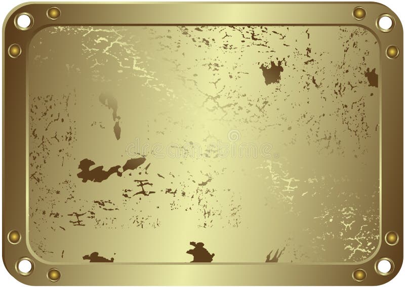 Marco Plateado Metálico De Grunge (vector) Ilustración del Vector ...