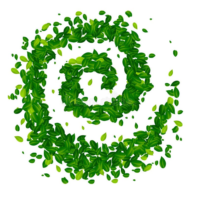Marco redondo verde ilustración del vector. Ilustración de follaje ...