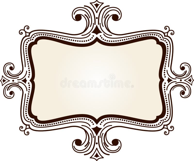 Marco retro ilustración del vector. Ilustración de retro - 40330615