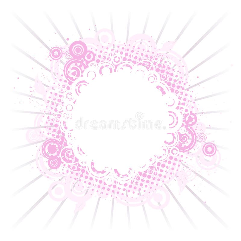 Marco rosado ilustración del vector. Ilustración de forma - 2717539