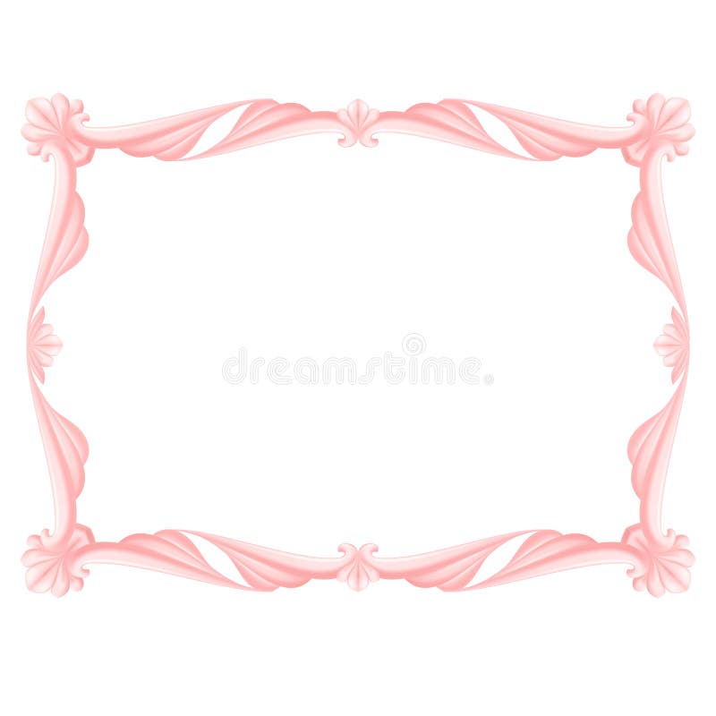 Marco rosado ilustración del vector. Ilustración de foto - 31324293