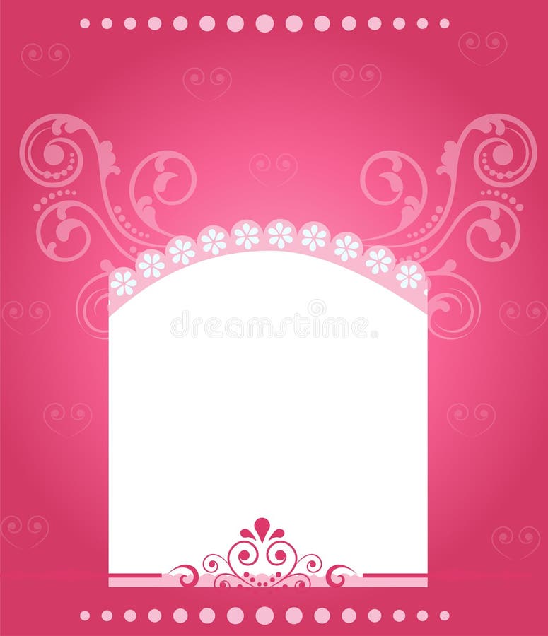 Marco rosado stock de ilustración. Ilustración de lindo - 38420155