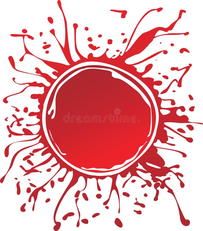 Marco sangriento ilustración del vector. Ilustración de sangriento ...