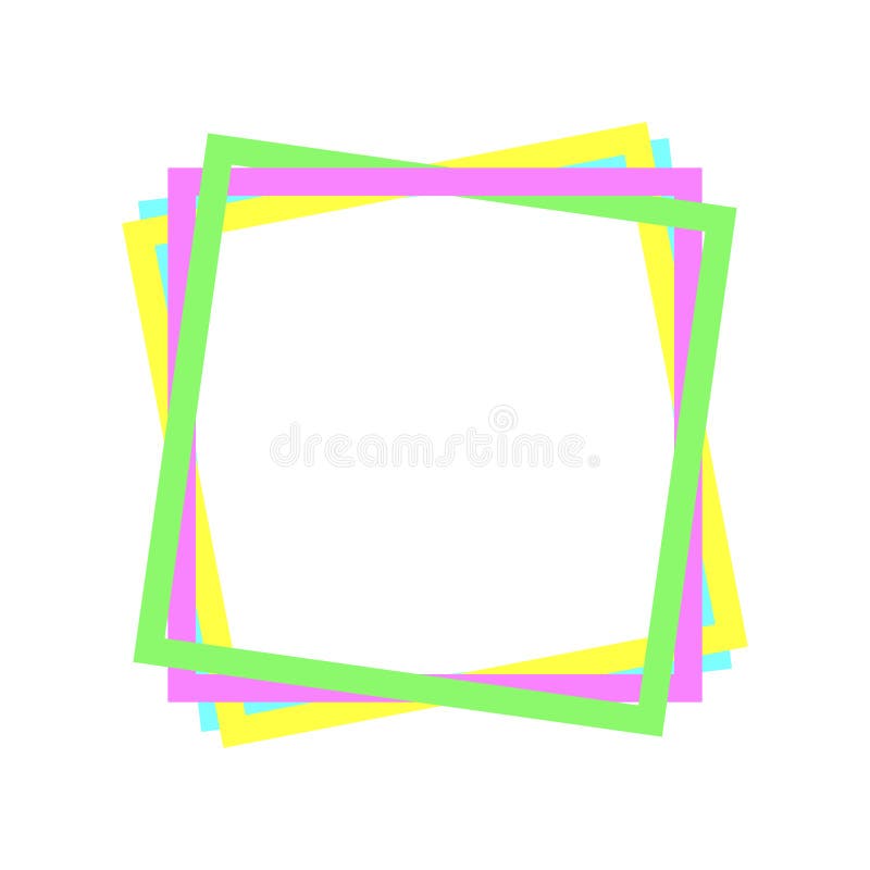 Marco De Semitono Del Círculo Del Color Del Vector Ilustración del ...