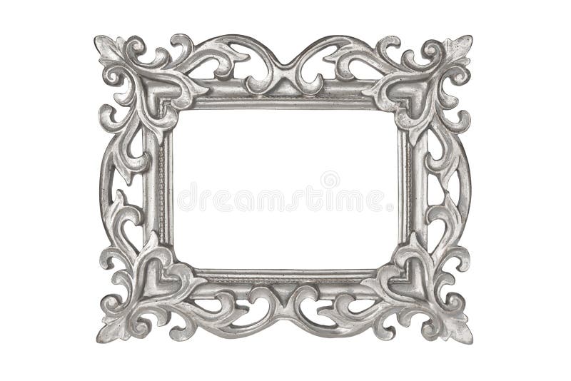Marco tallado plata imagen de archivo. Imagen de museo - 37511223