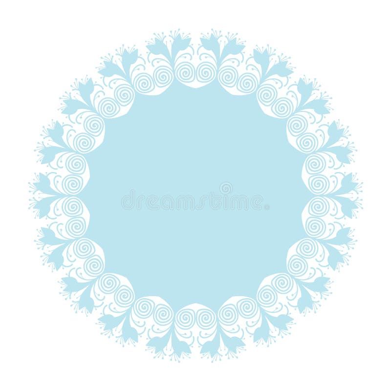 Marco Vectorial De Color Azul Claro Suave Ilustración del Vector ...