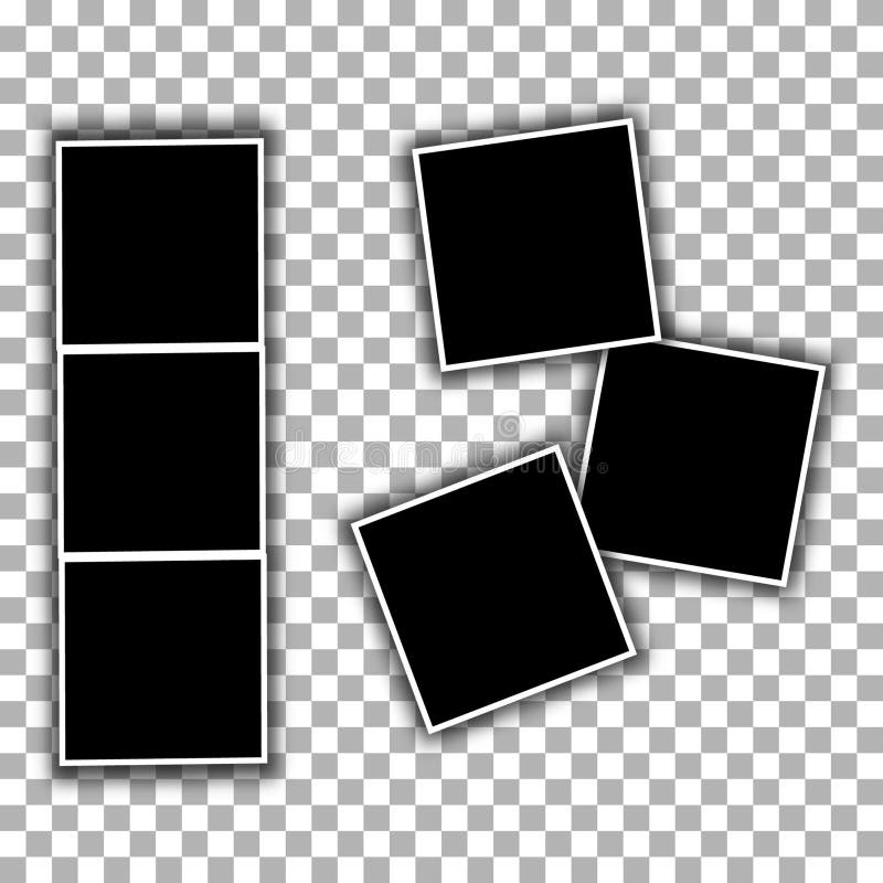 Marco Vectorial Para El Collage De Fotos Stock de ilustración ...