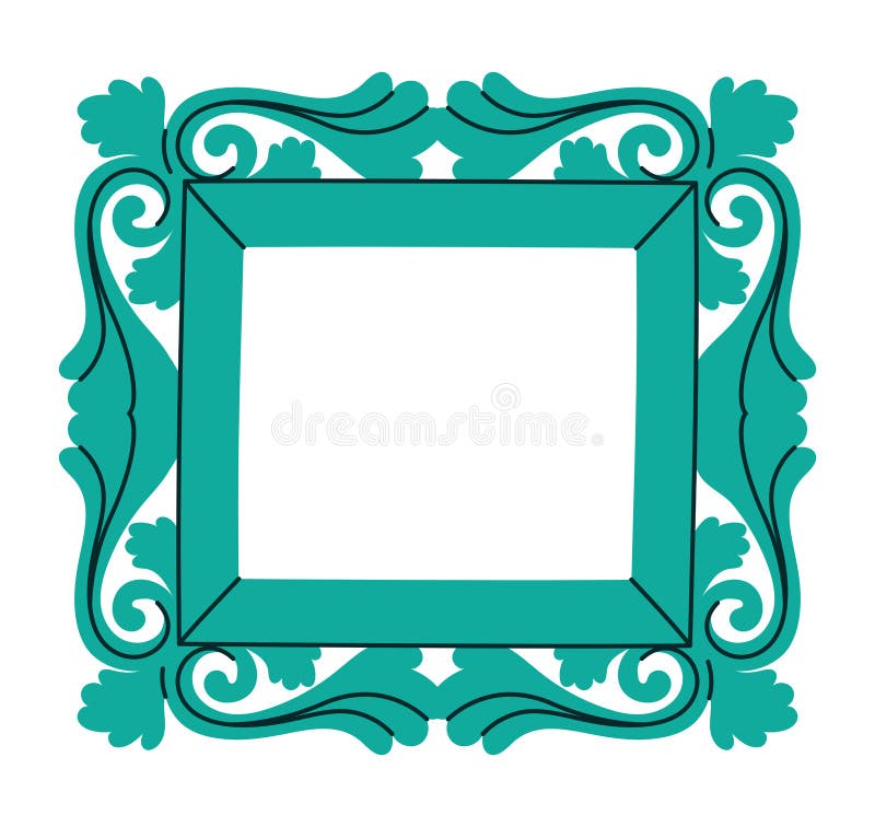 Marco verde ilustración del vector. Ilustración de blanco - 229876830