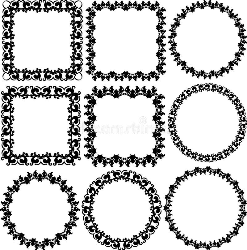 Marcos ilustración del vector. Ilustración de modelo - 45142780