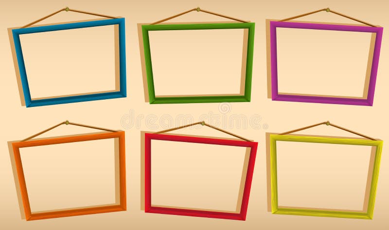 Marcos De Madera Con Los Libros De Lectura De Los Animales Ilustración ...