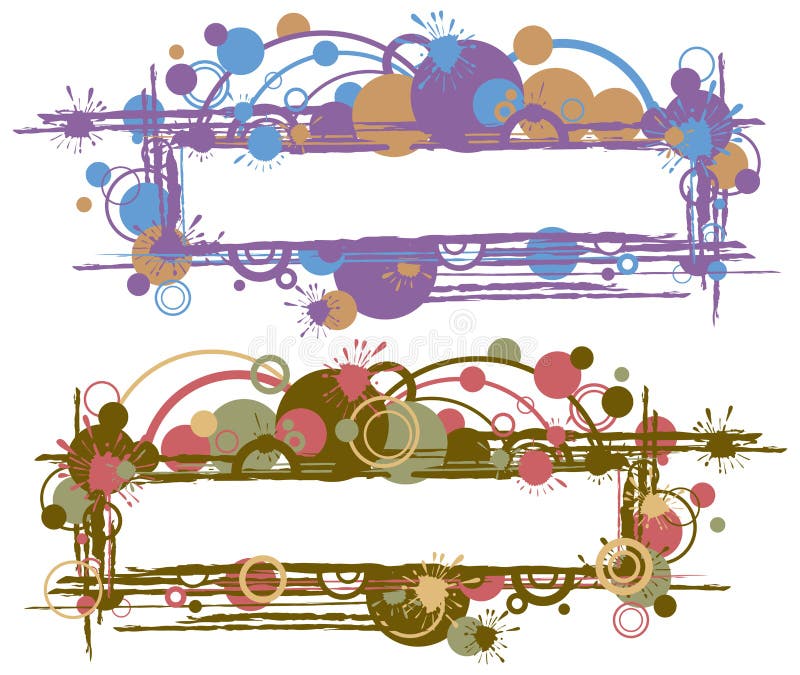 Marcos Abstractos Del Vector Ilustración del Vector - Ilustración de ...