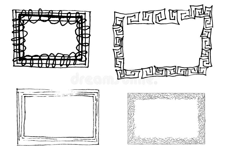 Marcos artísticos ilustración del vector. Ilustración de fondo - 8584750