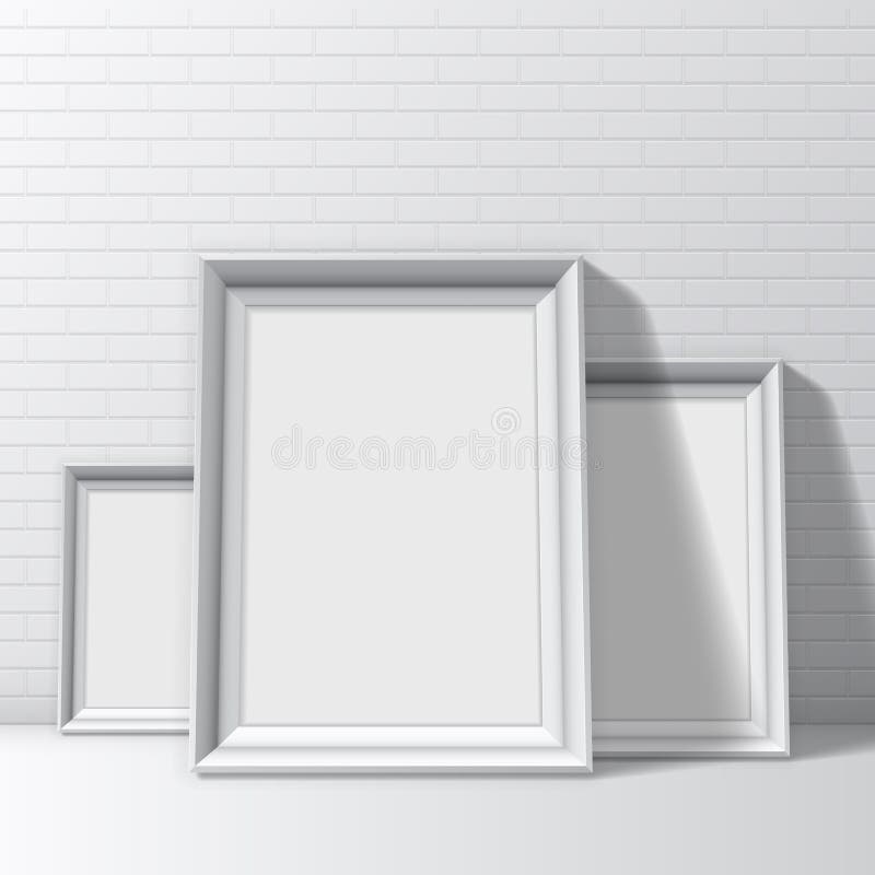 Plantilla Blanca En Blanco Del Cartel Ilustración del Vector ...