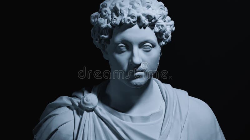 Marcus Aurelius Sculpture Motion Graphics, 3D Animation. Stock Footage ...
