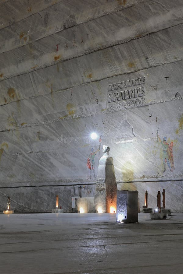 The Salt Sculpture Representing the Roman Emperor Trajan at Salina ...