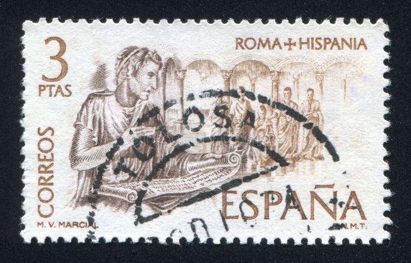 Marcus Valerius Martial Lecturing Editorial Stock Image - Image of ...