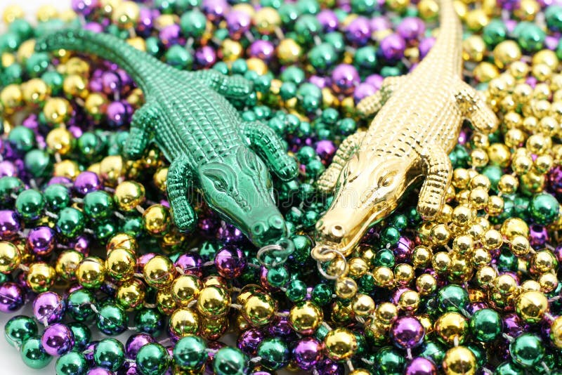 Alligator Mardi Gras Beads Stock Photos - Free & Royalty-Free Stock ...