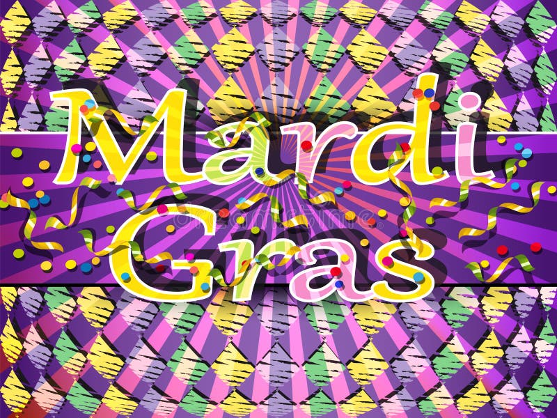 Mardi Gras Carnival Colorful Background Stock Vector Illustration Of