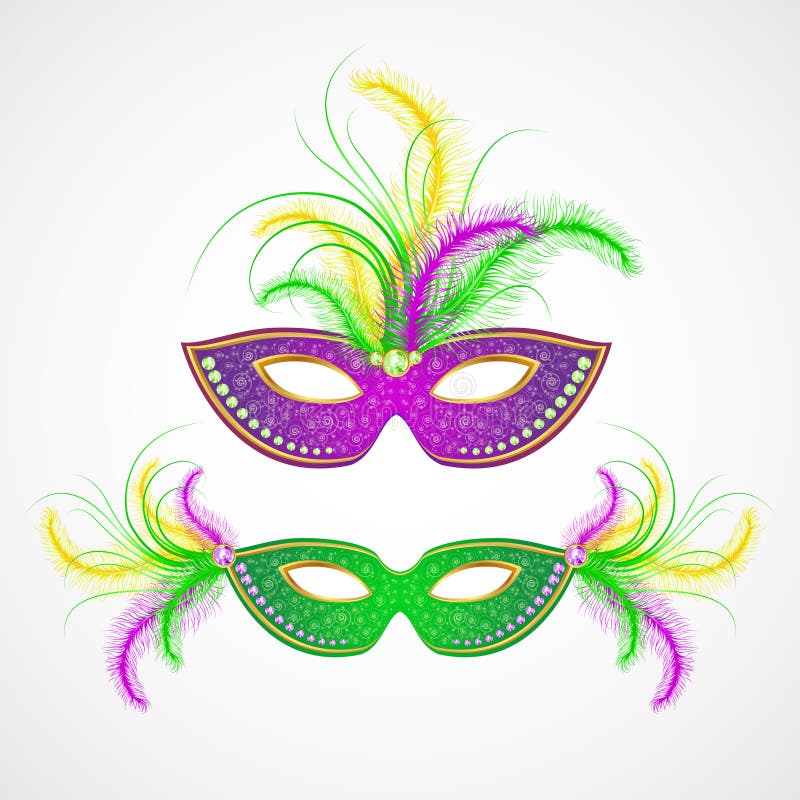 Mardi Gras Carnival Mask. Vector Illustration Stock Vector ...
