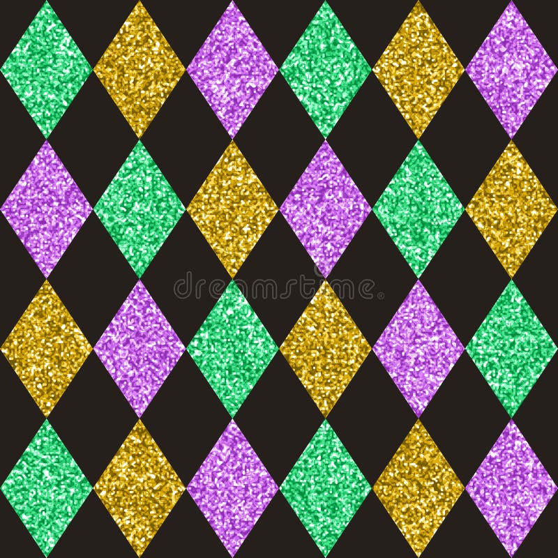 Mardi Gras Colors Seamless Pattern Design, Texture for Wallpapers ...