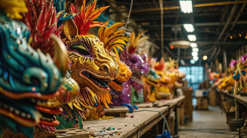 Mardi Gras Parade Props, Workshop Space, Creative Process, Behind the ...