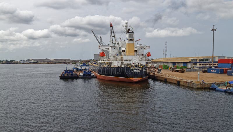The Mare Forum General Cargo Vessel Taking on Bunkers Whilst Unloading ...