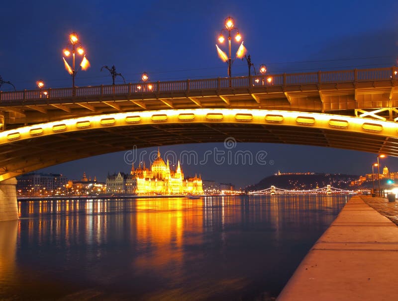 Margaret Bridge stock image. Image of architecture, hungary - 23937259