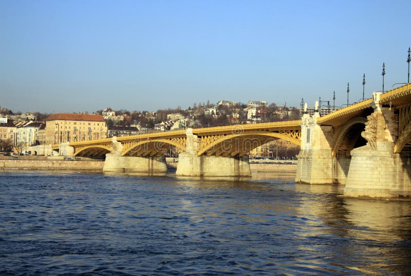 Margaret Bridge, Budapest stock photo. Image of metal - 57917568