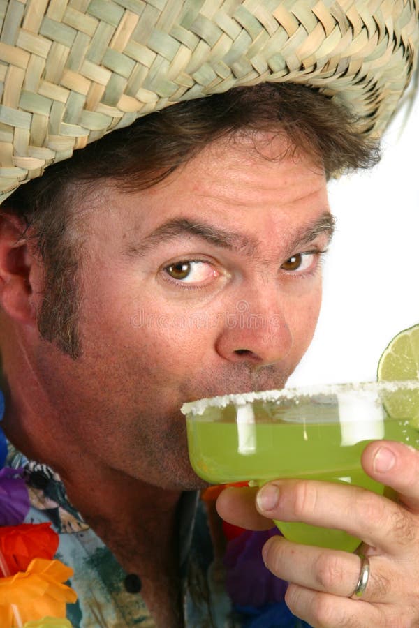 Margarita Man - Taking a Sip Stock Image - Image of alcohol, drink: 132377