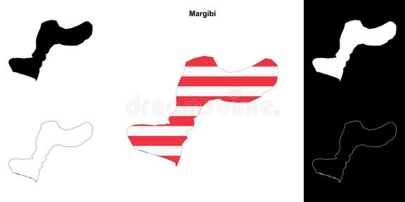 Margibi outline map stock vector. Illustration of blank - 356532590