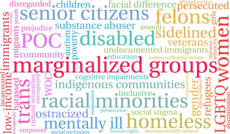 Marginalized Groups Word Cloud Stock Vector - Illustration of ...