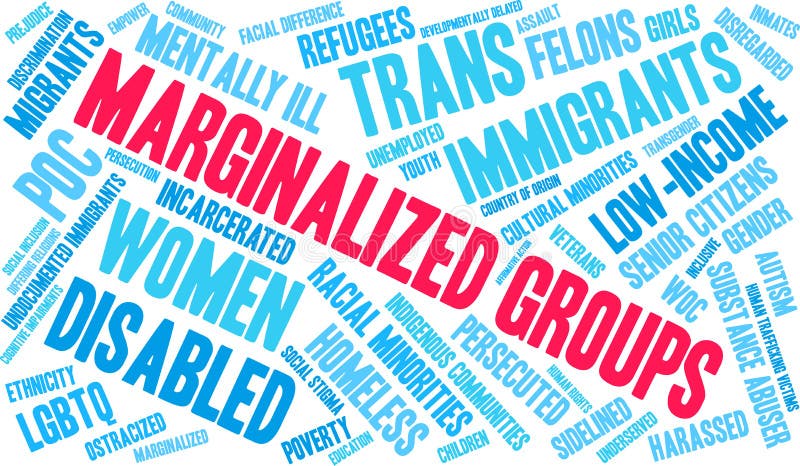 Marginalized Groups Word Cloud Stock Vector - Illustration of ...