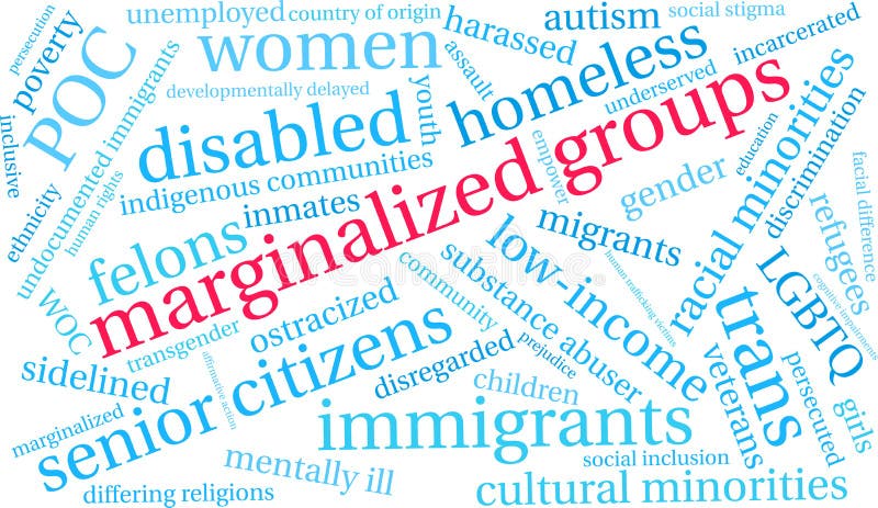 Marginalized Groups Word Cloud Stock Vector - Illustration of ...