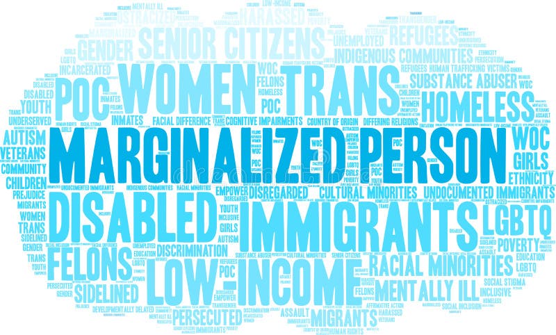 Marginalized Person Word Cloud Stock Vector - Illustration of ...