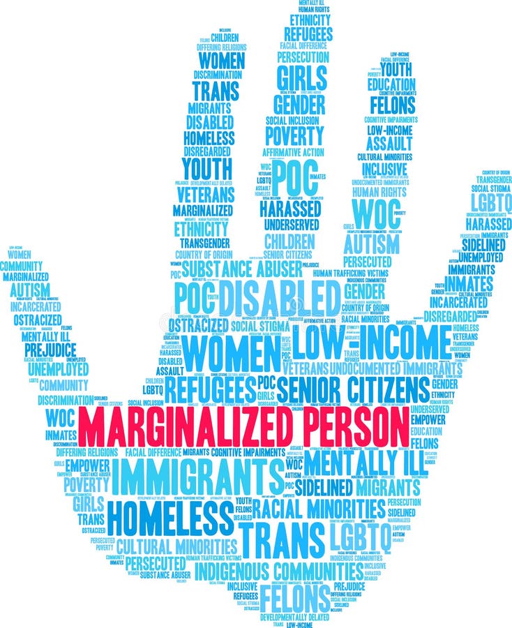 Marginalized Person Word Cloud Stock Vector - Illustration of ...