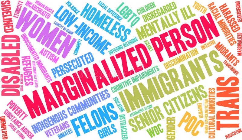 Marginalized Person Word Cloud Stock Vector - Illustration of ...