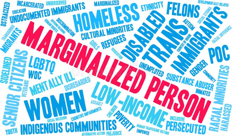 Marginalized Person Word Cloud Stock Vector - Illustration of ...