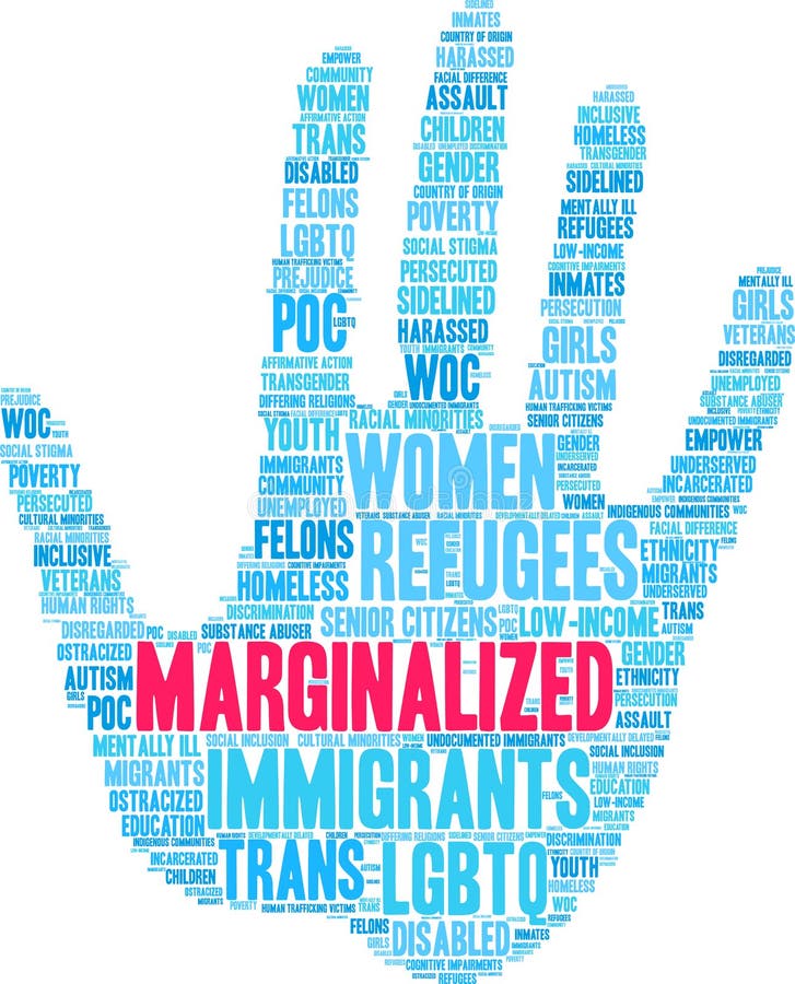 Marginalized Word Cloud stock vector. Illustration of ethnicity - 158979010