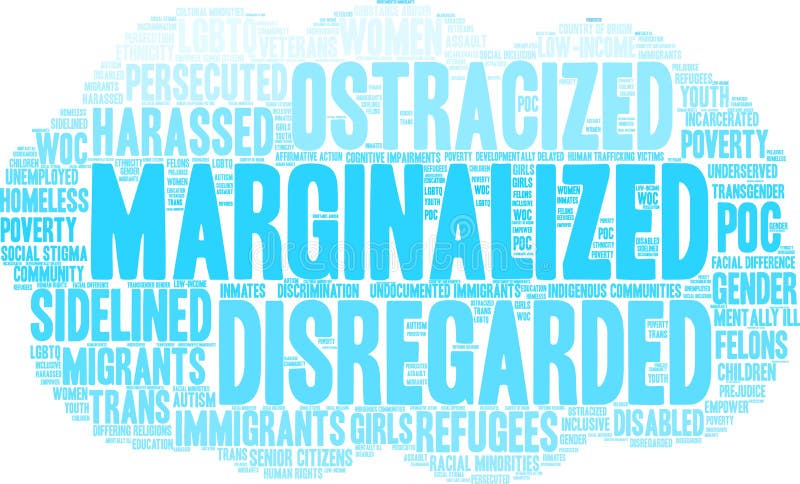 Marginalized Word Cloud stock vector. Illustration of lgbtq - 158979048