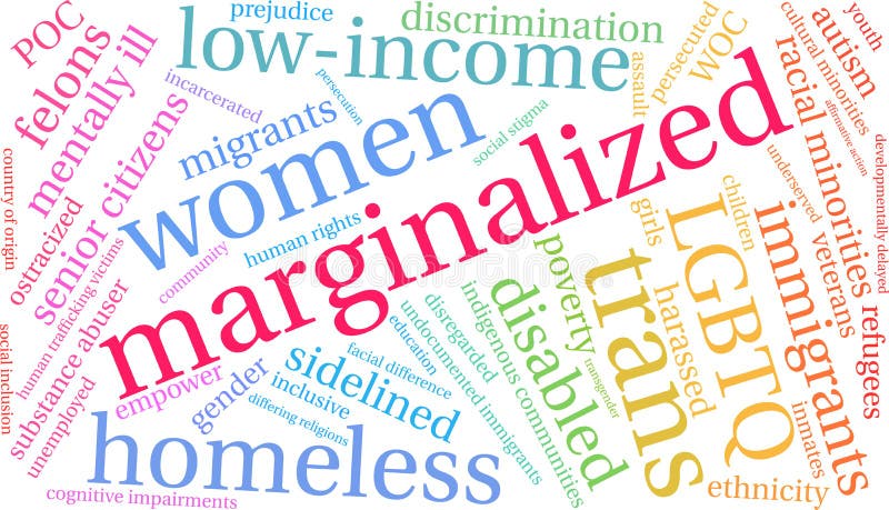 Marginalized Word Cloud stock vector. Illustration of ethnicity - 158979021