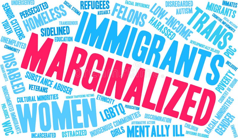 Marginalized Word Cloud stock vector. Illustration of incarcerated ...
