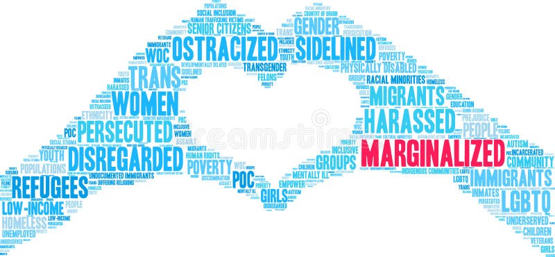 Marginalized Word Cloud stock vector. Illustration of citizens - 158979030
