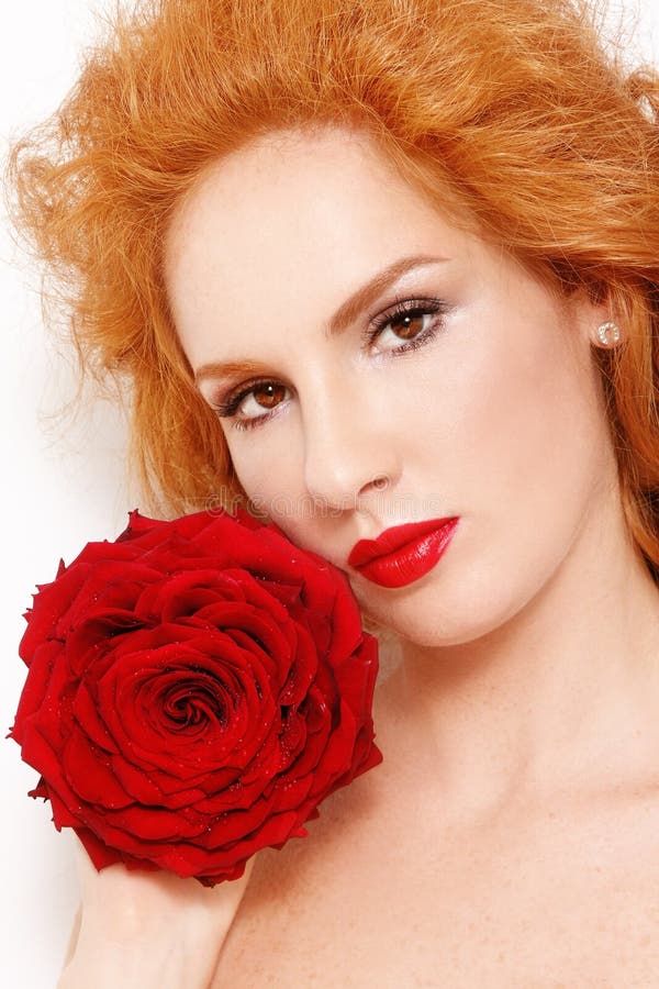 Mariée rousse image stock. Image du femelle, femme, tresses - 25627401