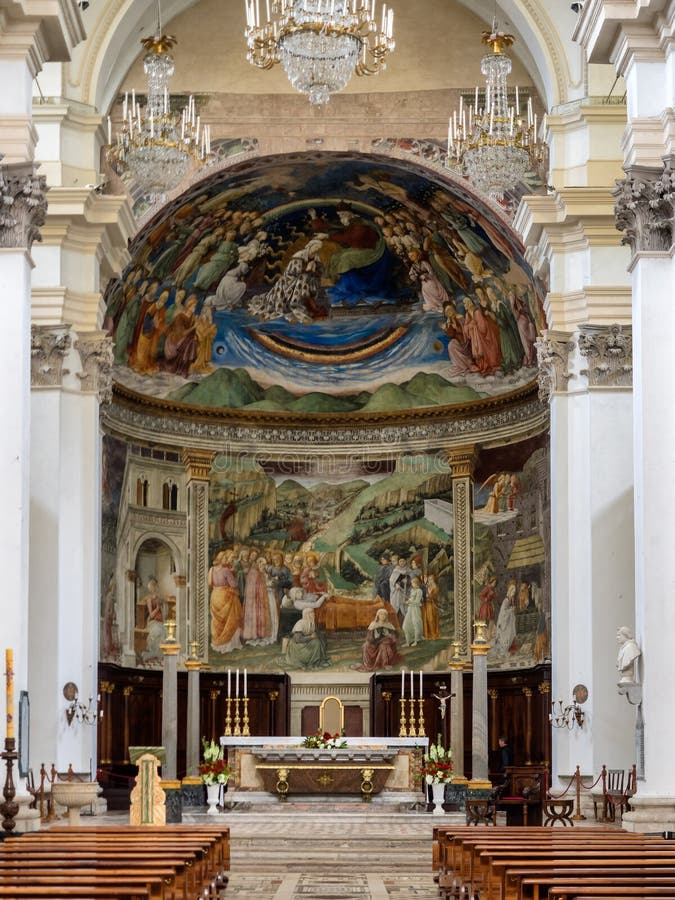 Cathedral of Spoleto stock image. Image of cathedral, city - 8396209