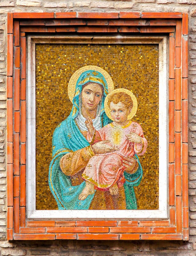 Maria icon stock image. Image of religious, jesus, italy - 16272455
