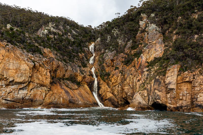 Maria Island, Tasmania, Australia Stock Image - Image of waterfall ...